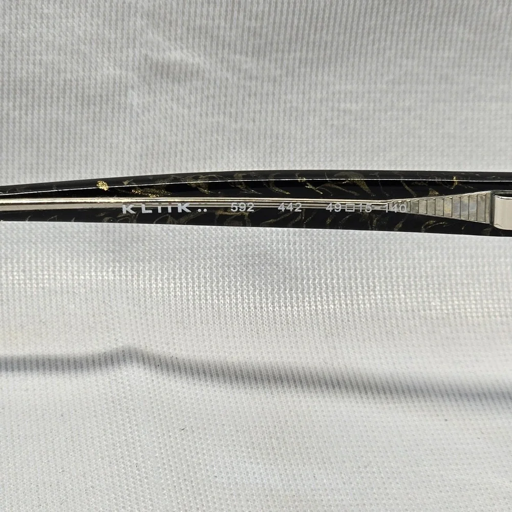 Accessories | Kliik Eyeglass Frames 592 442 4915 14 Blackgold Flake ...